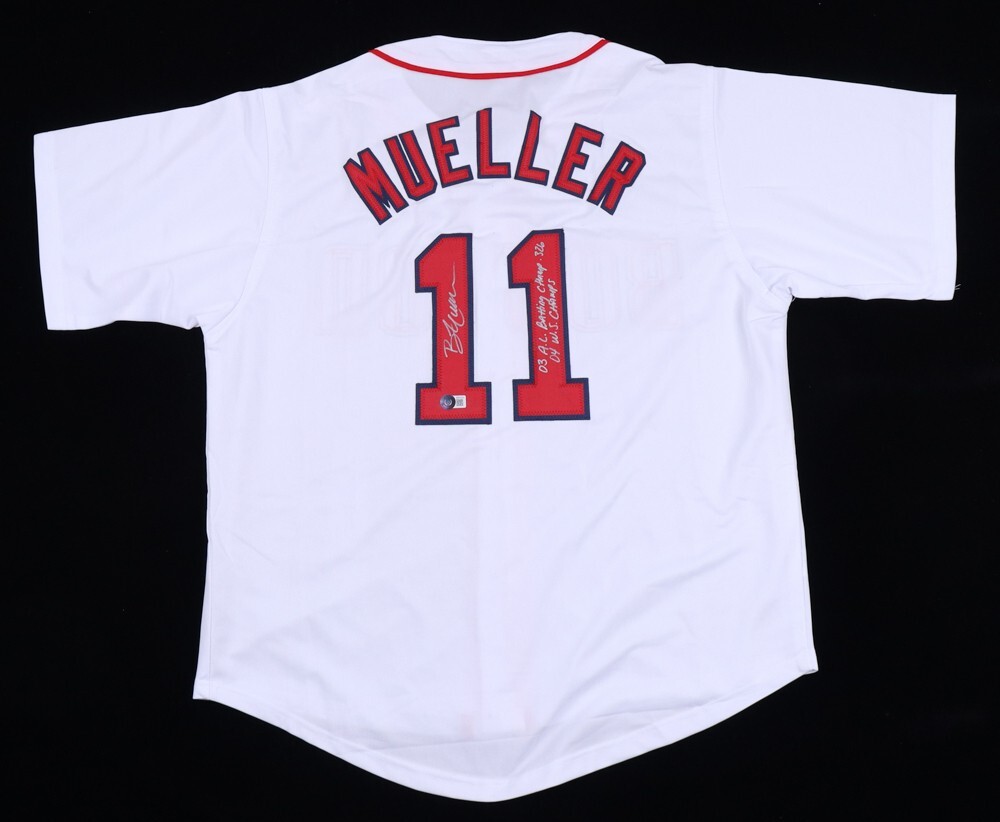 Bill Mueller Signed Red Sox Jersey (Beckett) 2xInsbd World Series ...
