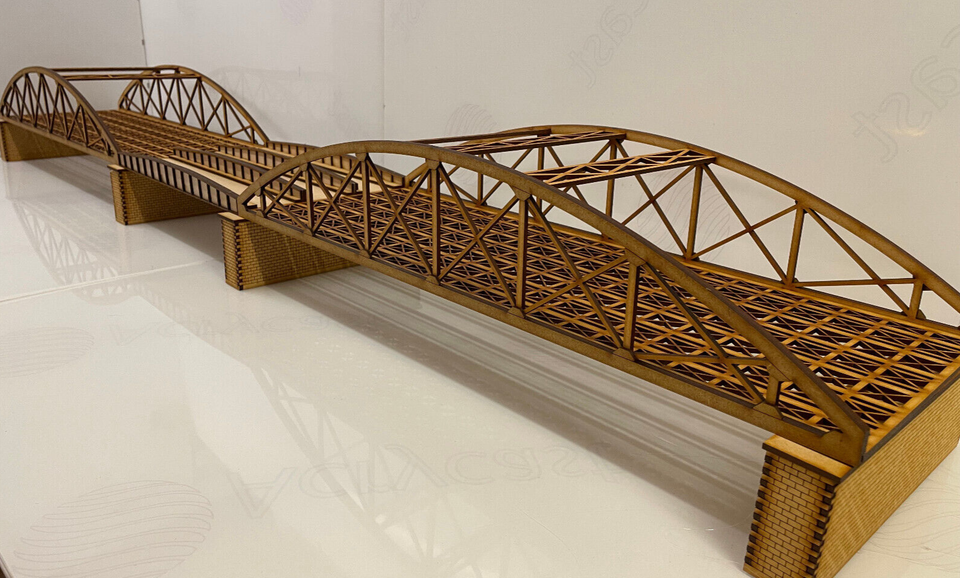 Bowstring & Steel Plate Triple Track Bridge – OO/HO Gauge Model Railway ...