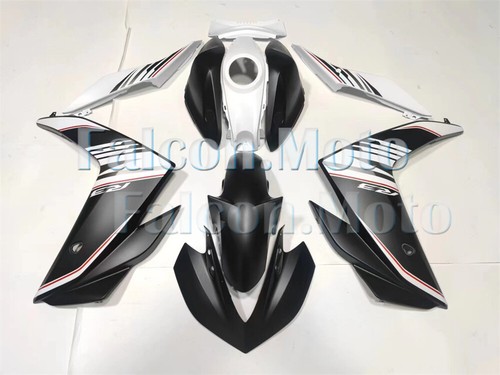 Injection Black White Fairing Fit for Yamaha YZF R3 2014-2018 R25 2015 ...