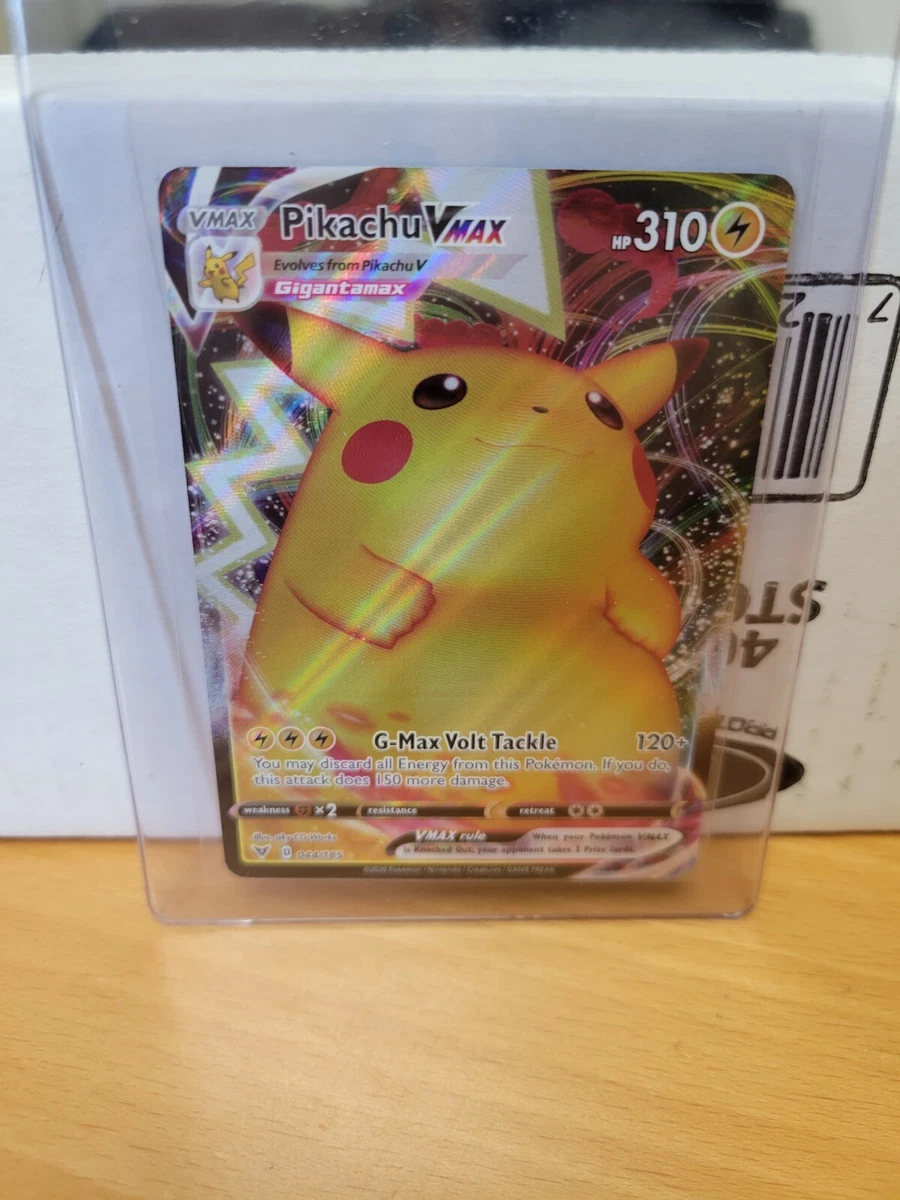 Pokemon Card Vivid Voltage Pikachu VMAX 044/185 English Fat, 40% OFF