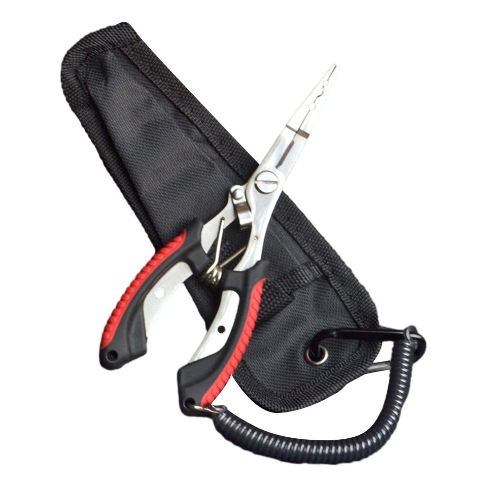 Stainless Steel Fishing Pliers Saltwater Braid Line Cutter Scissors ...