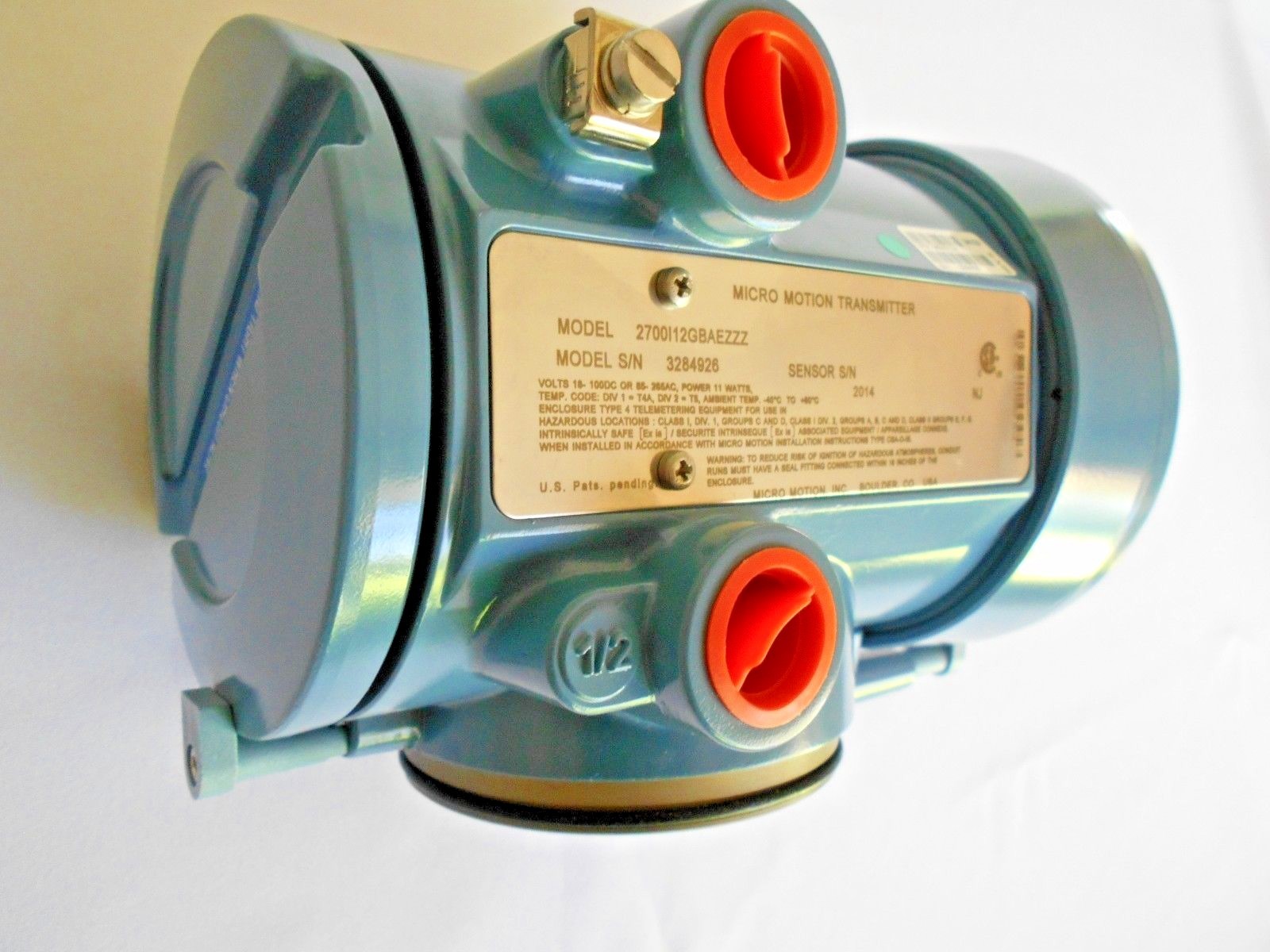MICRO MOTION 2700 MASS TRANSMITTER 2700I12GBAEZZZ 3600734 REV B ...
