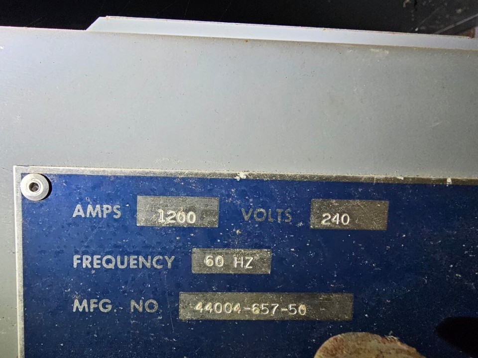 Square D 2500 Amp Switchgear 1200 Amp Disconnect With 2-1200 Amp ...