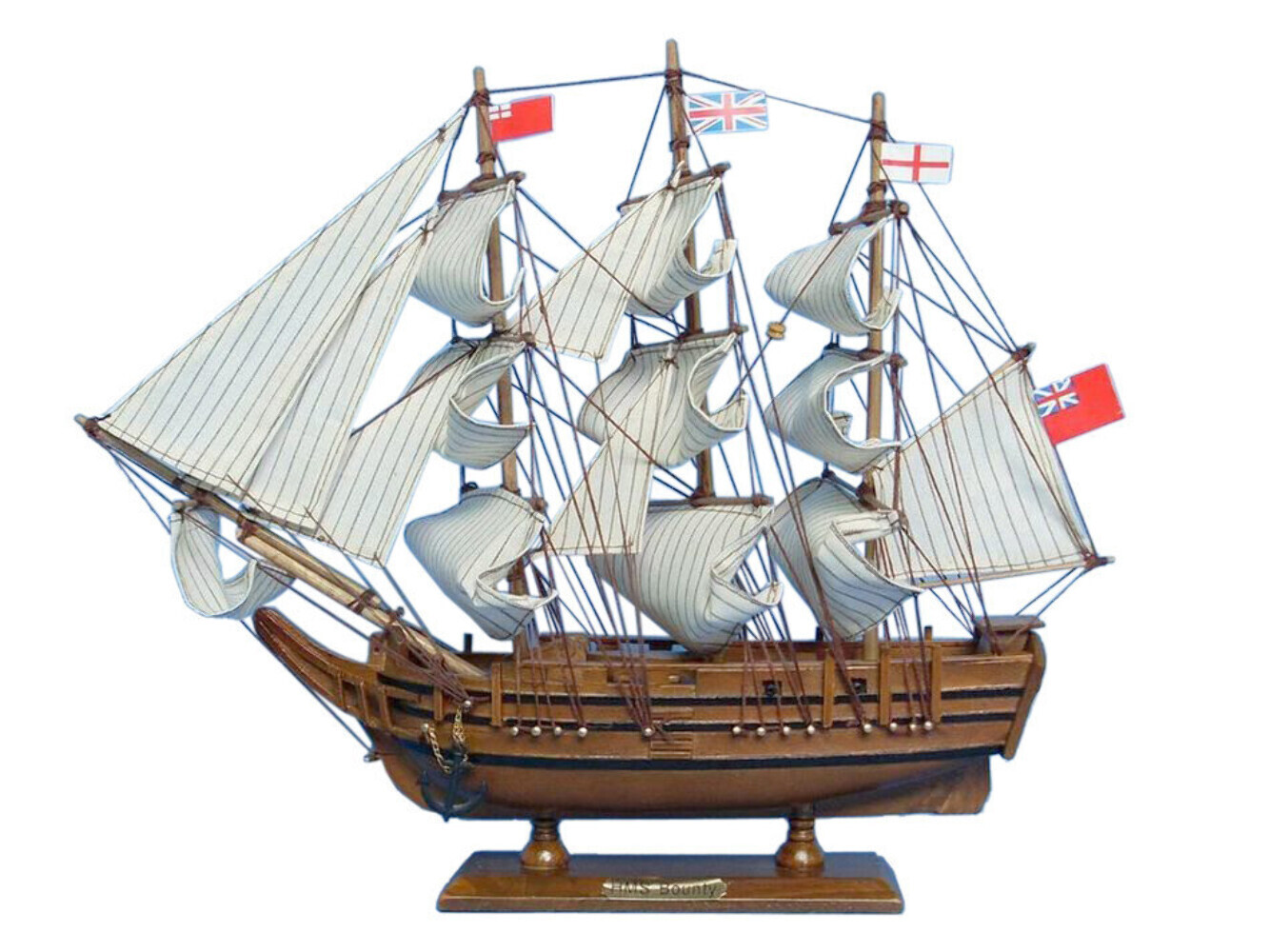 Wooden HMS Bounty Tall Model Ship 15" | eBay