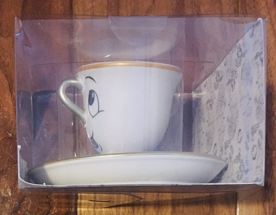 BNWT NEW DISNEY PRIMARK BEAUTY & THE BEAST CHIP CUP TRINKET DISH BOXED ...