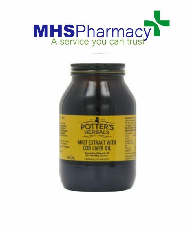 Potter Malt Extract and Cod Liver Oil 650g 5014734000606 | eBay UK