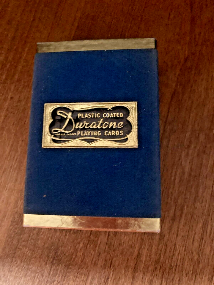 VINTAGE DURATONE DECK OF PLAYING CARDS PLASTIC COATED FLORAL DESIGN | eBay