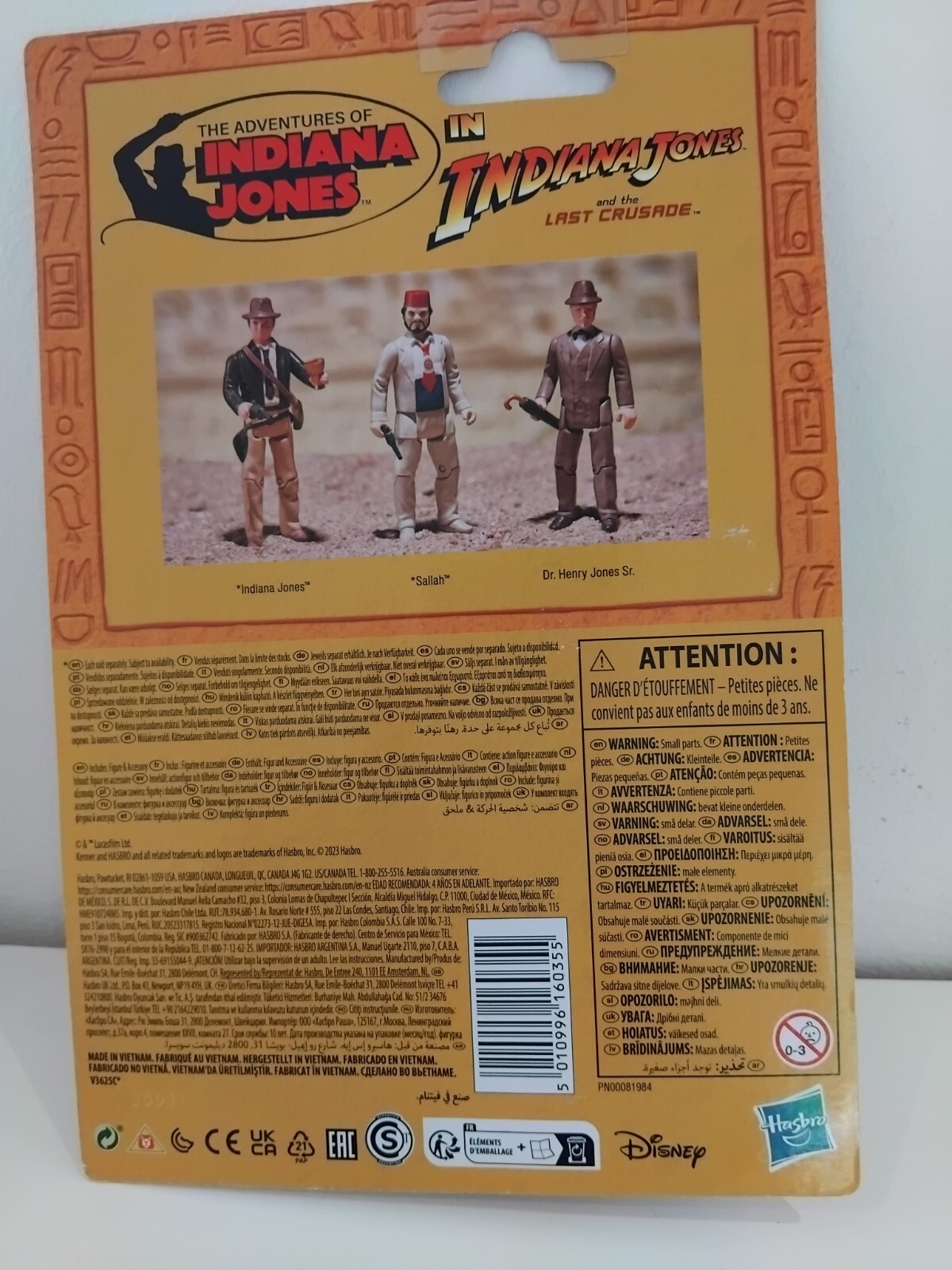 KENNER INDIANA JONES AND THE LAST CRUSADE ACTION FIGURE SALLAH 3.75 ...