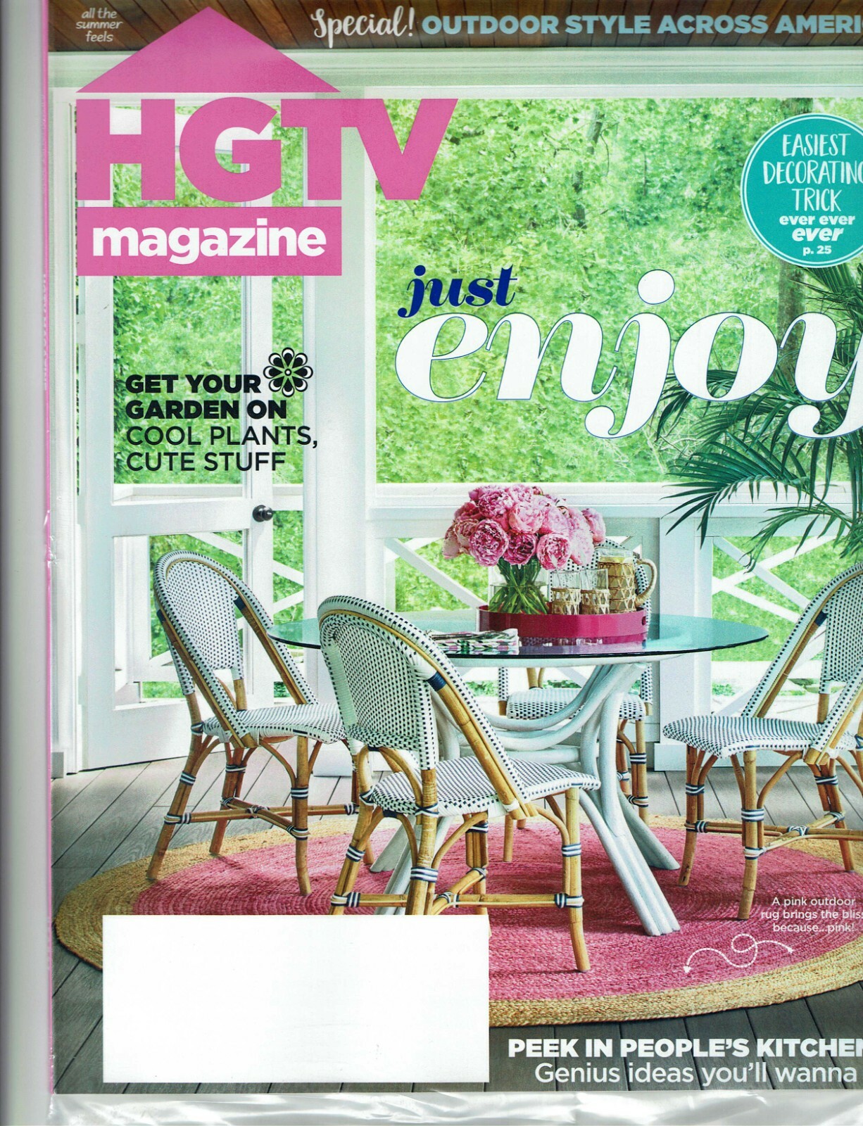 HGTV Magazine July/August 2020 Issue Special Outdoor Style Across ...