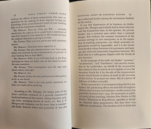 WALL STREET UNDER OATH, Ferdinand Pecora, 1968 Edition, Kelley ...