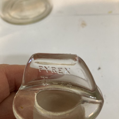Vintage medical solution jars with glass lid Pyrex set of three one ...
