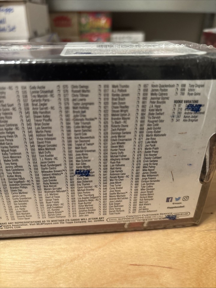 2017 Topps Baseball Complete Factory Set 1&2 Sealed - Jeter Relic Aaron ...