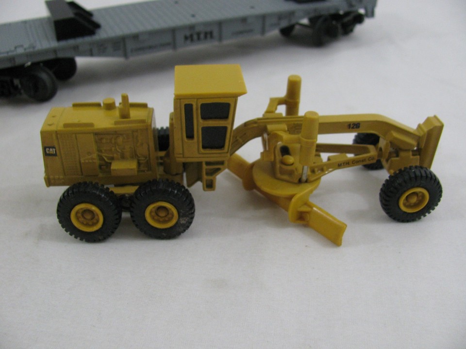 Railking O Gauge MTH Construction Company Flat Car w/ CAT Road Grader ...