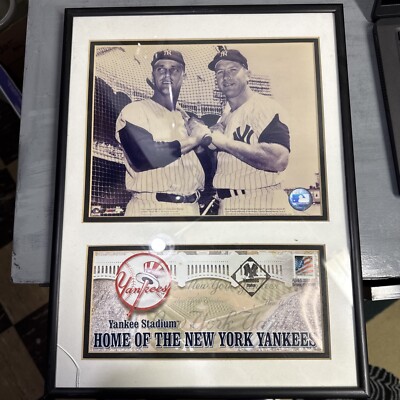 New York Yankee baseball MLB Stadium Frame Photo Has Crack In Corner | eBay