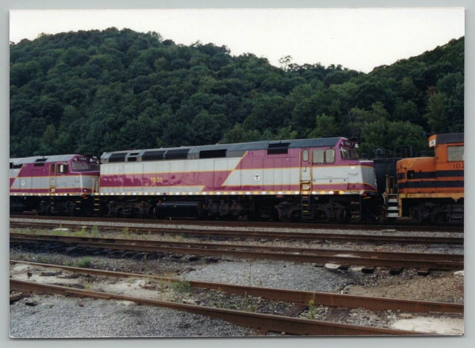 Railroad Photo - Boston MBTA #1031 Diesel Locomotive 1990s Freight ...