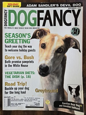 Lot of 2 Dog Fancy Magazines - April & November 2000, Greyhound and ...