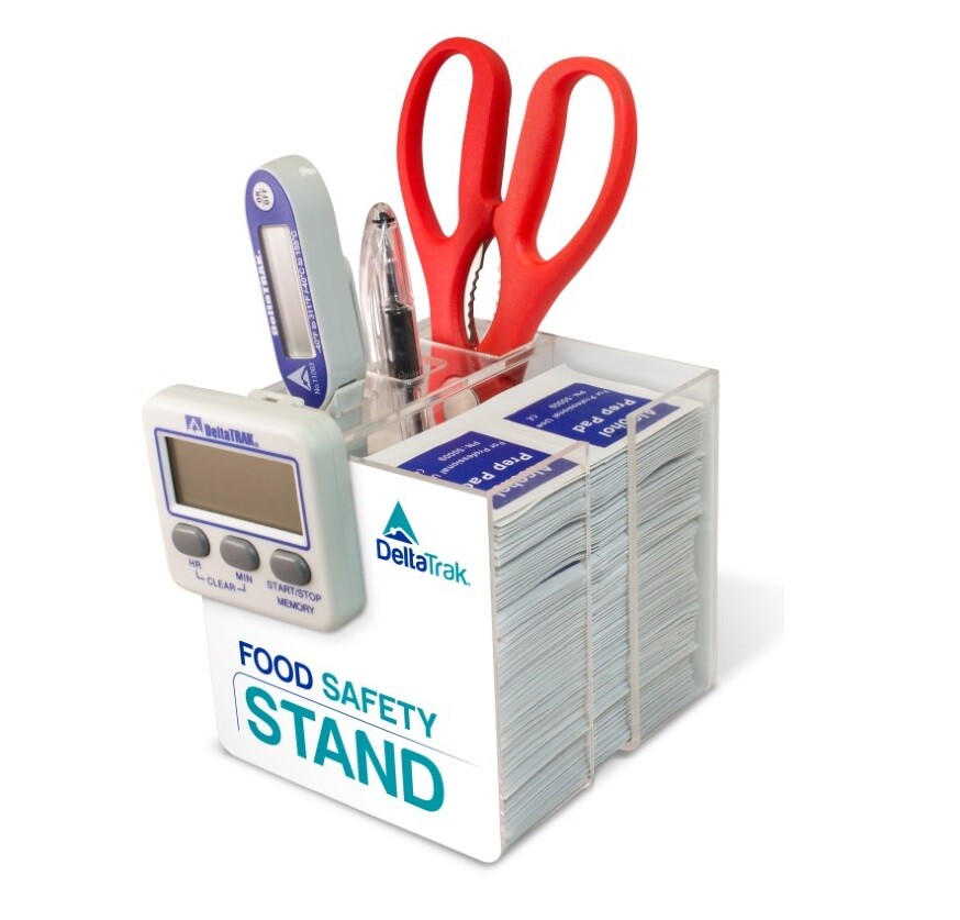 DeltaTrak 50010 Food Safety Stand w/ Thermometer, Timer, Kitchen Shears ...