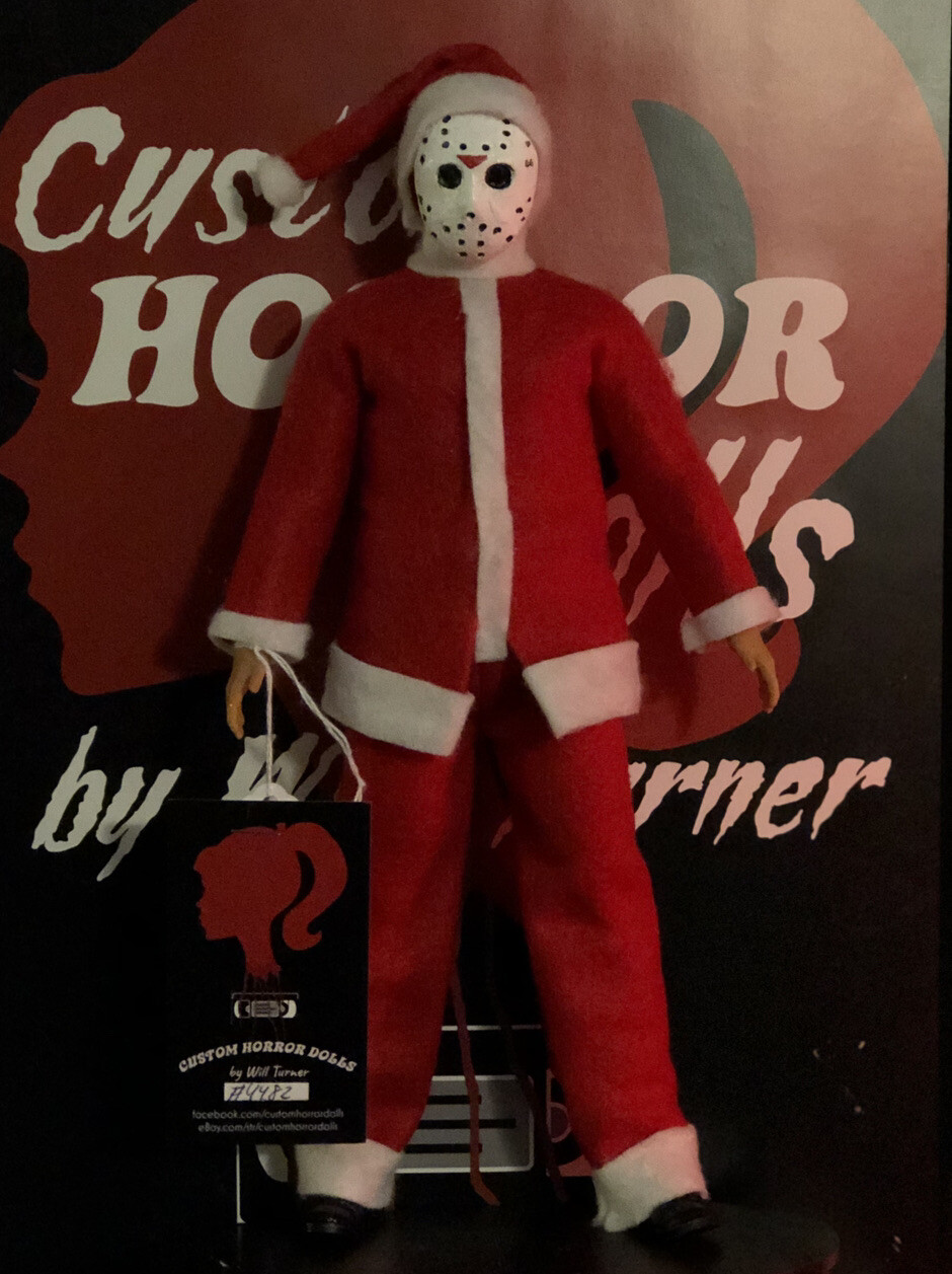 Santa Jason Voorhees CUSTOM HORROR DOLL OOAK Friday 13th XMAS | eBay