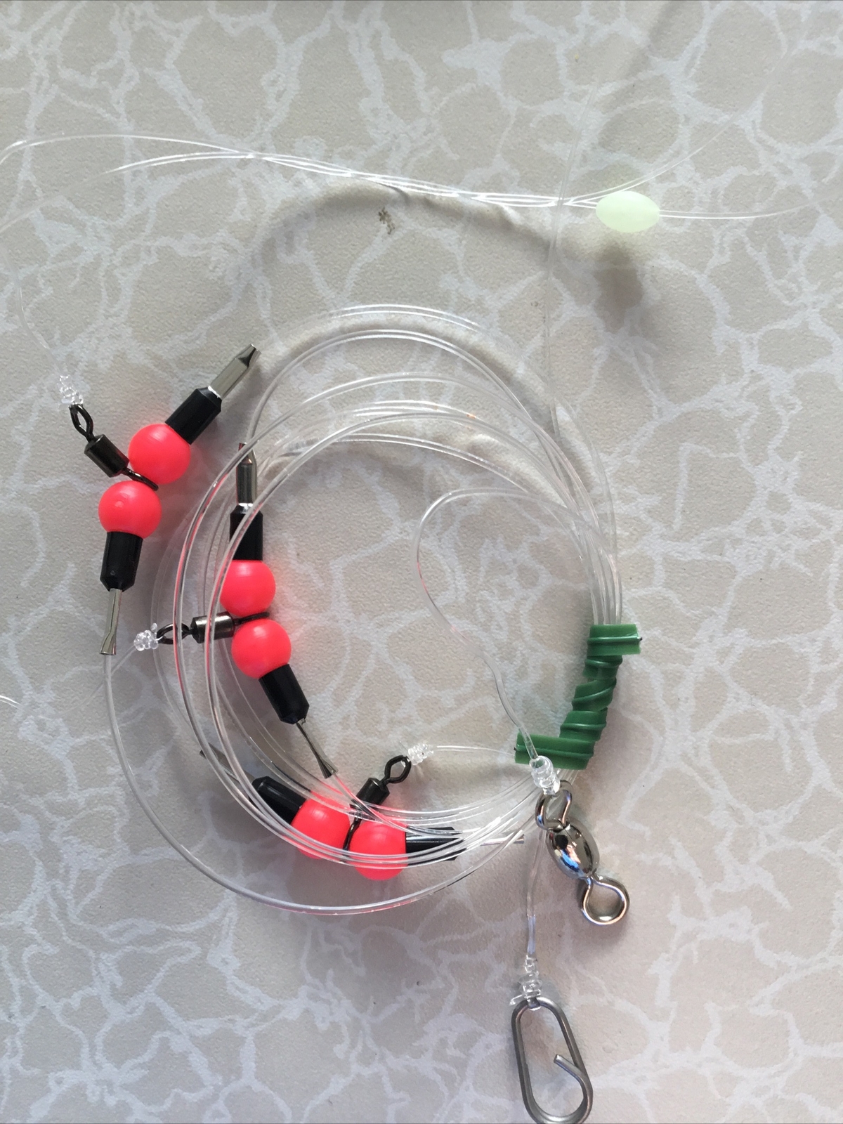 sea fishing ready tied cod and pollock rigs on 3/0 Hooks White Sandeel ...