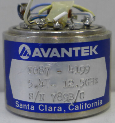 Avantek Y087-4199 Yig Tuned Oscillator 5.4 to 12.5 GHz | eBay