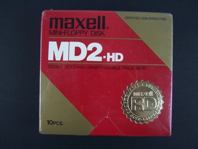 Maxell Mini-Floppy Disk 10 Pc MD2-HD Box New Sealed | eBay