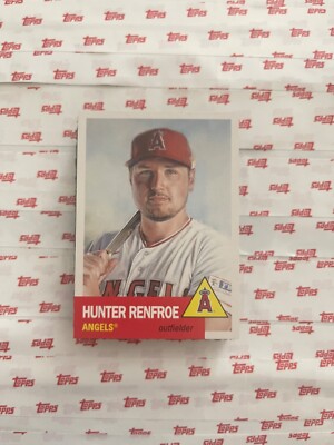 TOPPS BASEBALL MLB LIVING SET CARD ANGELS HUNTER RENFROE #623 | eBay