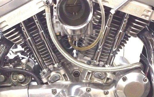 Complete Chrome Collapsable Pushrod Tube Cover Quad Type Kit Harley ...