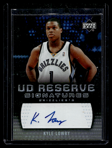 2006-07 UPPER DECK RESERVE SIGNATURES #KL KYLE LOWRY AUTOGRAPH ROOKIE ...
