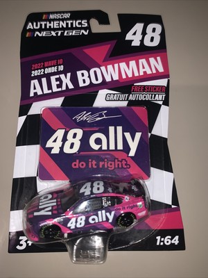 NASCAR AUTHENTICS ALEX BOWMAN 2022 WAVE 10 ALLY CAR #48 NEXT GEN BRAND ...