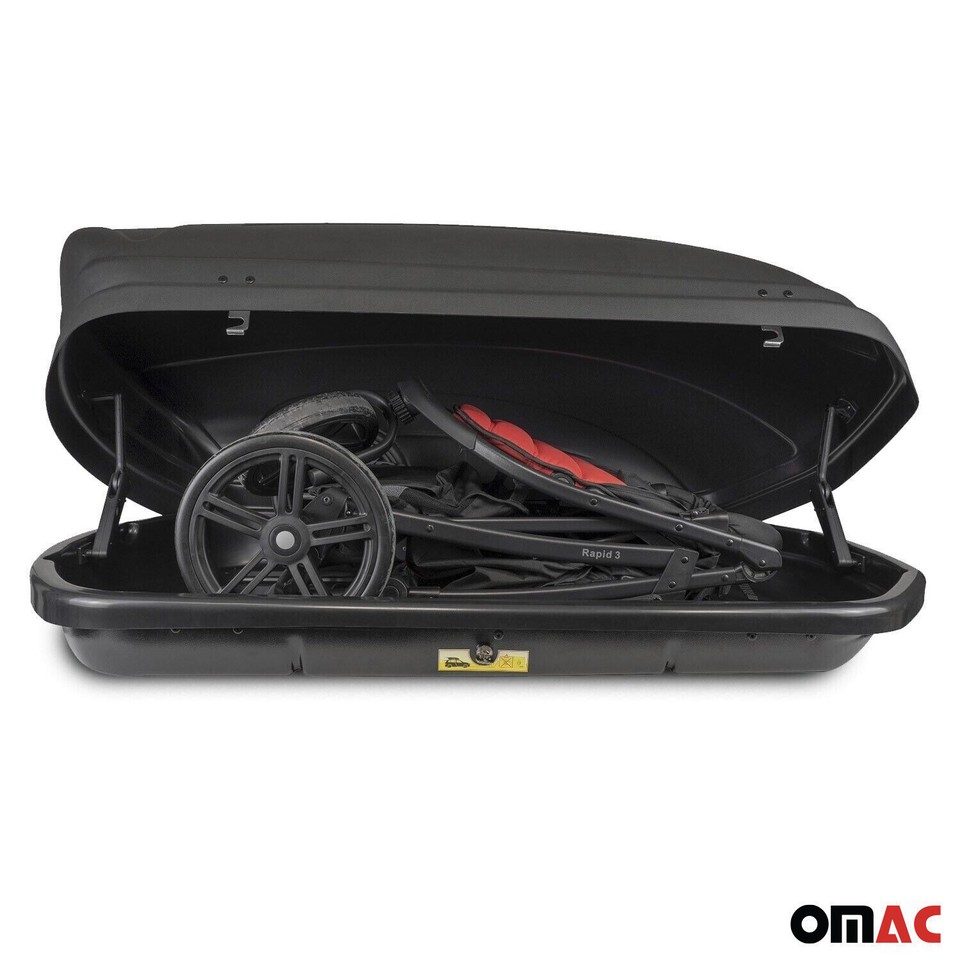 Car Roof Box 11 Cubic Ft. Cargo Carrier Rooftop Roof Mount Storage Box ...