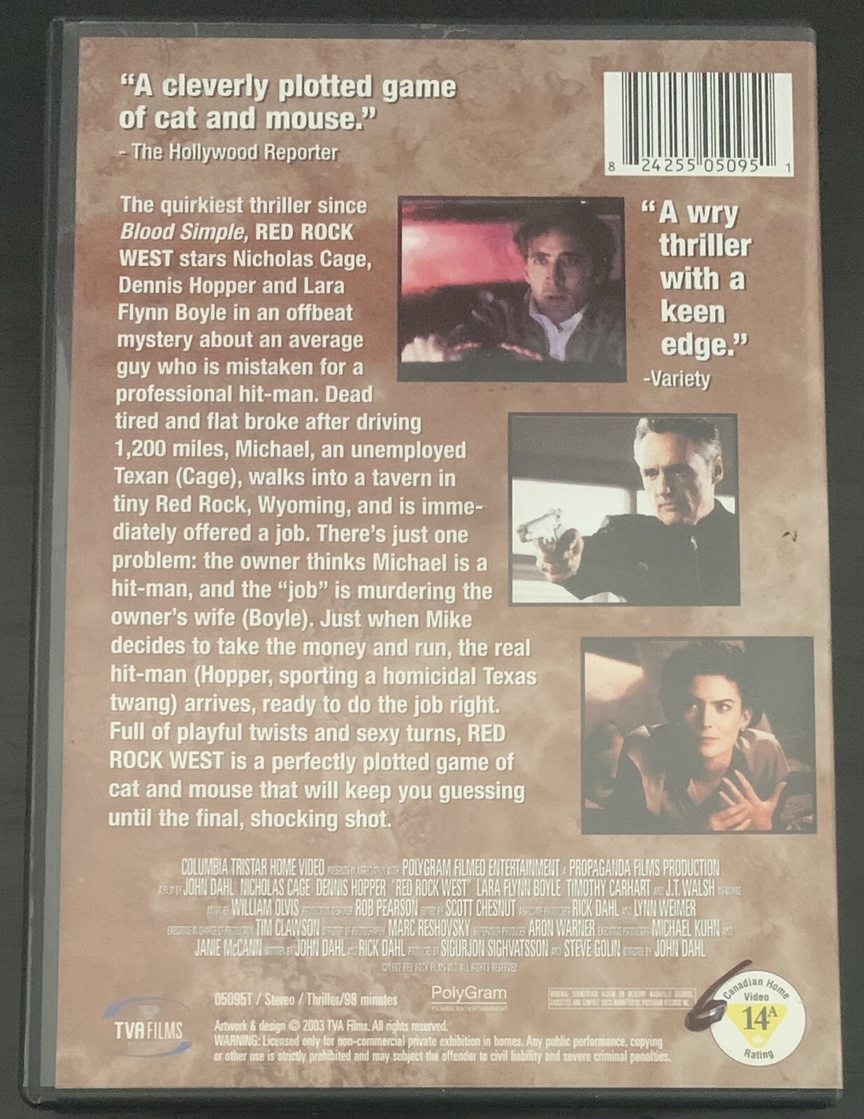 Red Rock West (Dvd, 1992, Nicolas Cage, Dennis Hopper, OOP) Canadian | eBay