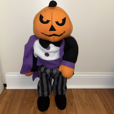 Totally Ghoul Halloween Pumpkin Vampire Porch Kid RARE Handerson ...