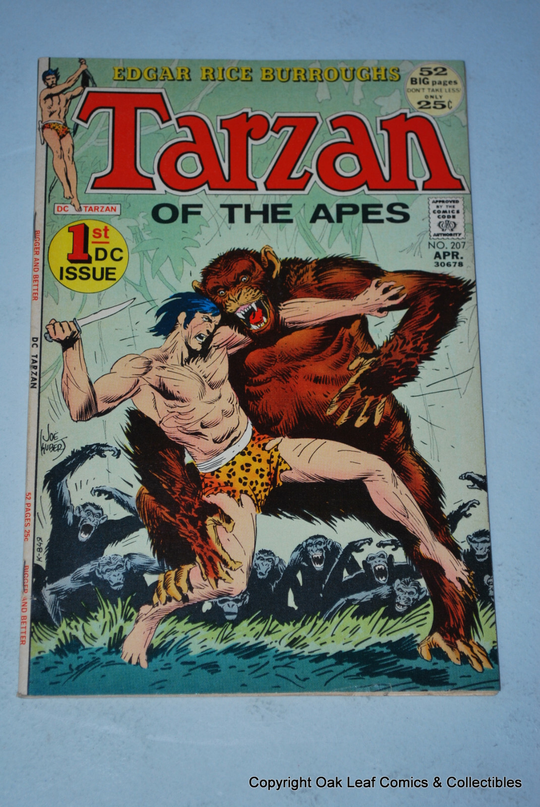 Tarzan 207 Origin Kubert Giant Size 52 Pages 1972 DC Comic F-VF | eBay