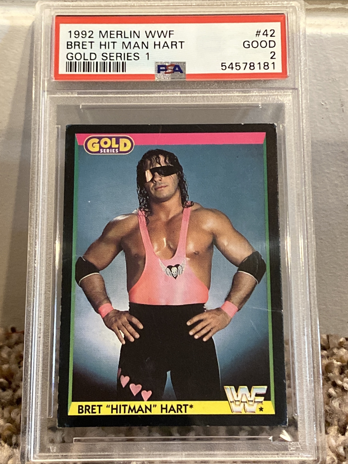 1992 Merlin Gold Series WWF - Bret Hart #42 for sale online | eBay