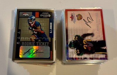 (50) Upper Deck Topps Panini Football Auto Jersey Relic RC Trading Card ...