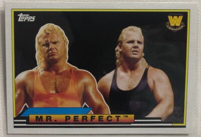 2018 Topps Heritage WWE Mr. Perfect Big Legends Insert Card #36 WWF WCW ...