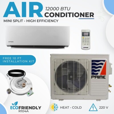 12000 BTU Air Conditioner Mini Split AC Ductless HEAT PUMP 220V | eBay