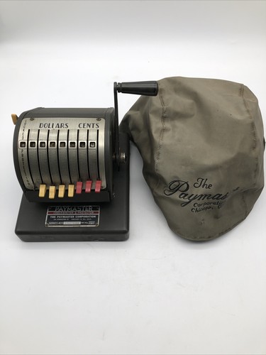 Vintage Paymaster Checkwriter & Protector Series 400 Office Decor Check ...