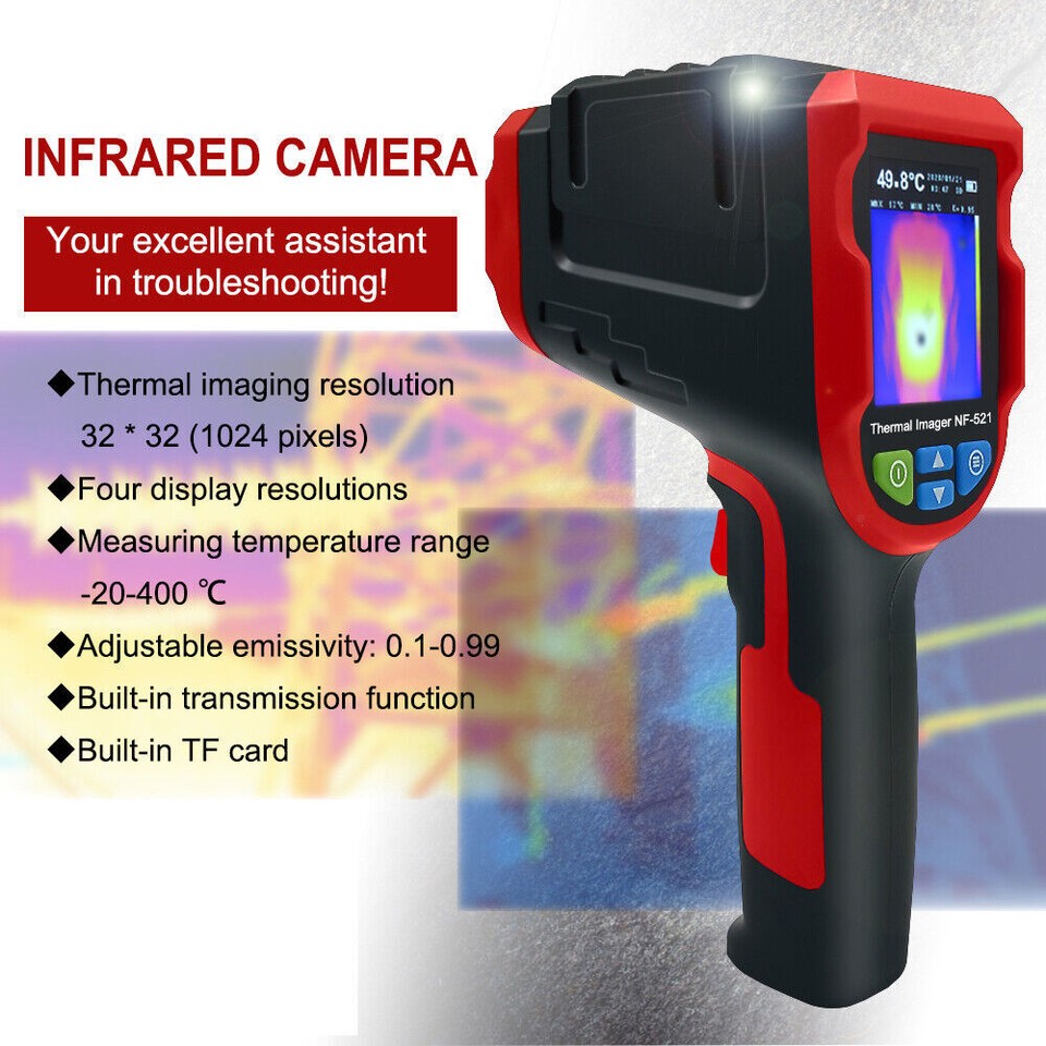 Hot Infrared Thermal Imager Camera Temperature Detector -10 to 400C TFT ...