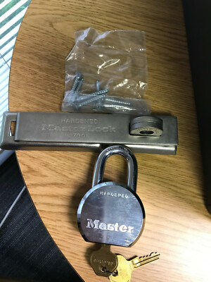 Master Lock Hasp 730 - 6230 Steel Padlock KD | eBay