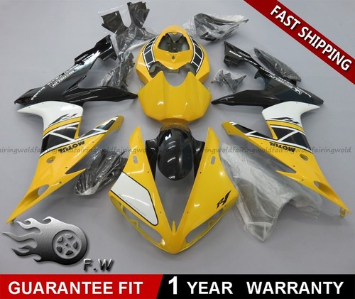 Painted Yellow Black For Yamaha YZF R1 2004-2006 2005 ABS Fairing kit ...