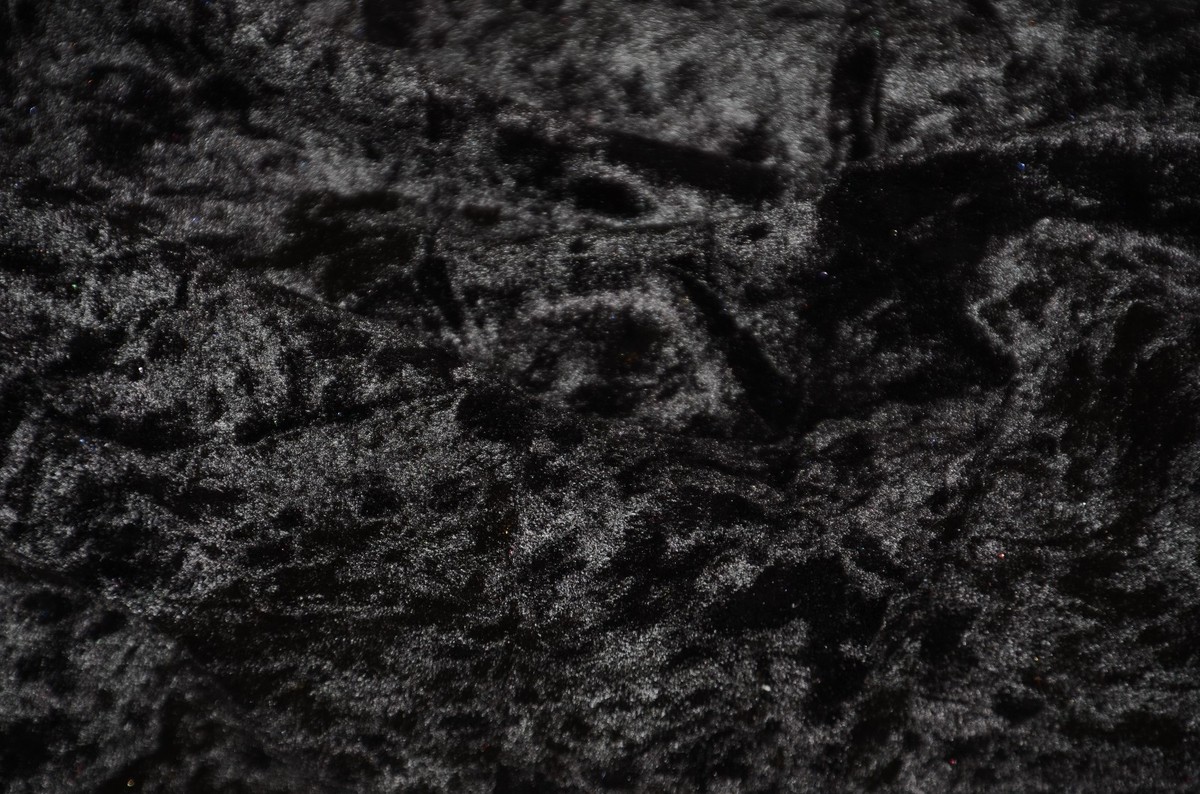 Black Velvet Texture Black Floral Burnout Silk Velvet Fabric