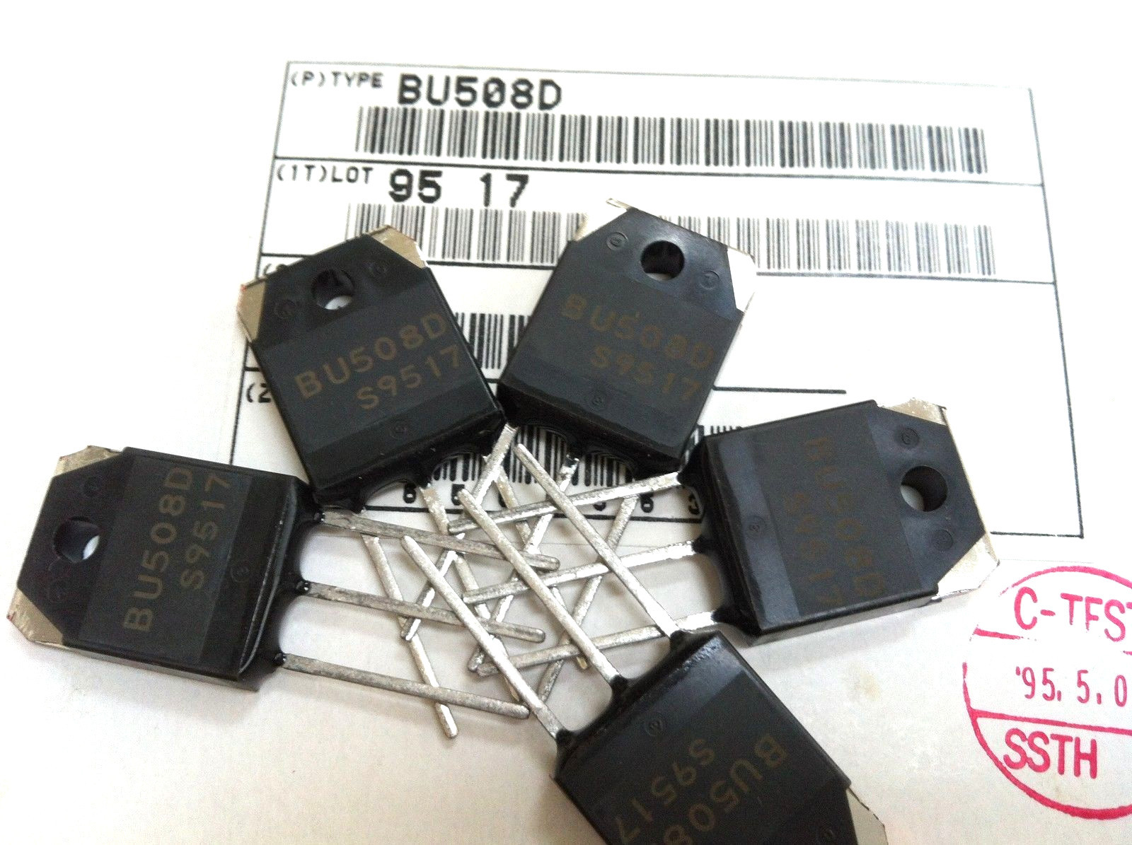 50 Pieces | BU508D NPN Silicon Power Transistor 8Amp, 1500V, 125Wa | eBay