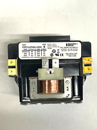 Definite Purpose 2 Pole 40a 208 /220v Coil Relay SPRECHER SCHUH CDP2 ...