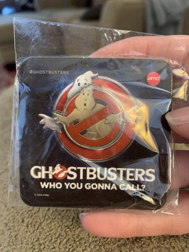 Vintage AMC Ghostbusters Silver Tone Enamel Lapel Pin (GW3) | eBay