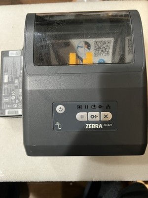 Zebra ZD421d Thermal Printer Ethernet bluetooth ZD4A042-D01E00EZ 203dpi ...