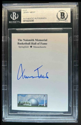 Cut Signature Jerry West BGS Authentic Auto Autograph | eBay