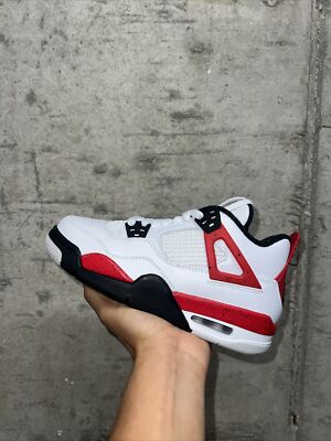 Size 4Y / 5.5W - Nike Air Jordan 4 Retro Red Cement Fire Red Bred GS ...