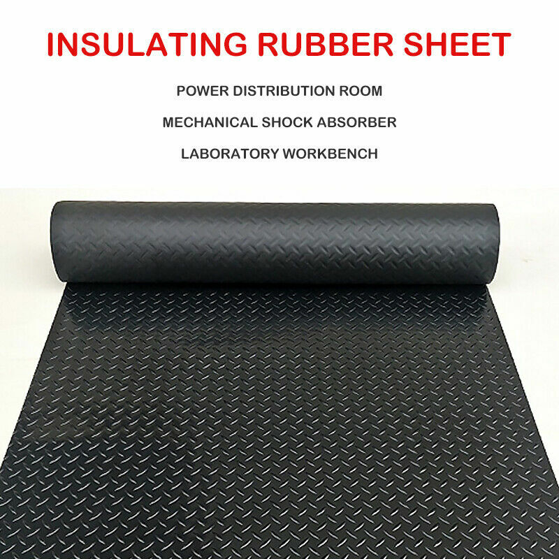 EXTRA THICK DIAMOND CHECKER - PLATE RUBBER GARAGE FLOORING MATTING ...