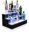 24" 3 Step Tier LED Lighted Shelves Illuminated Liquor Bottle Bar ...